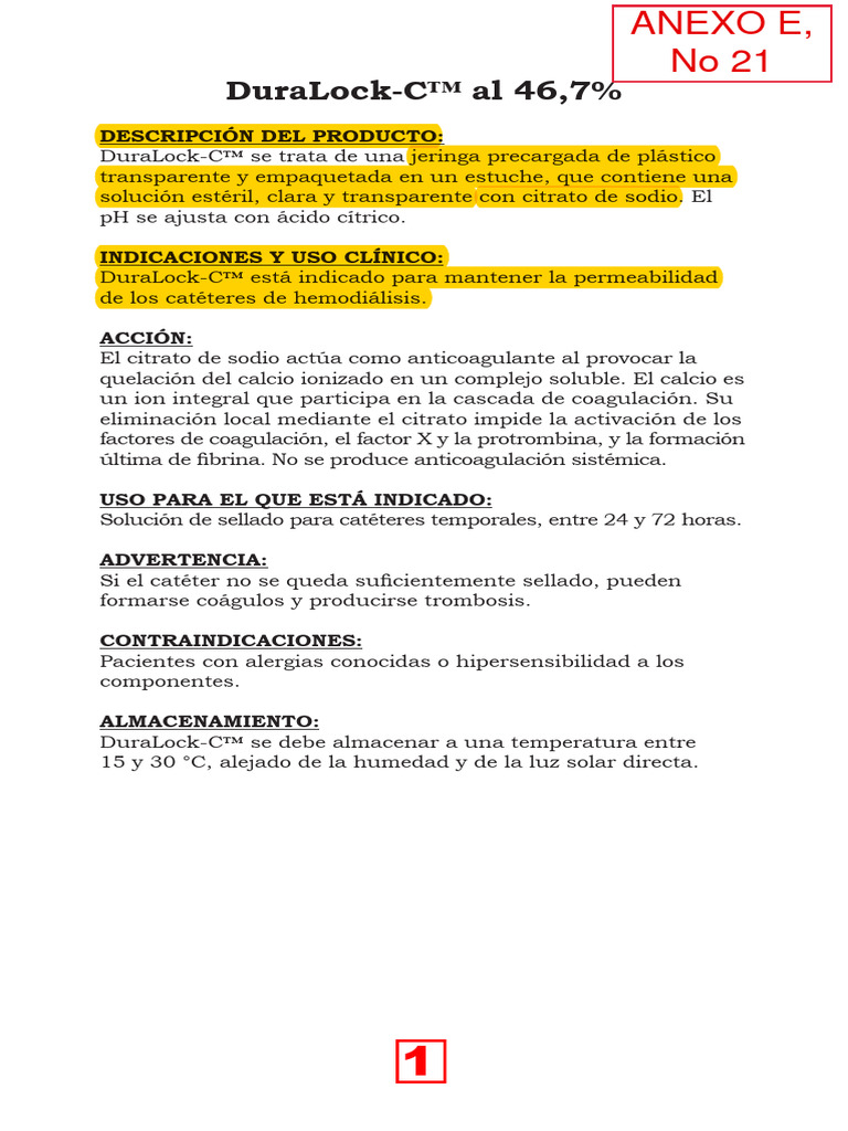 Anexo e Ficha Tecnica Duralock-C | PDF | Ciencia y matemáticas | Tecnología