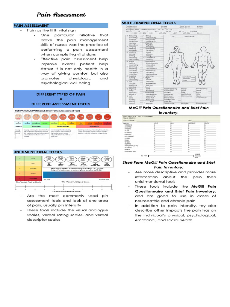 #4.3 NCM 120 RLE - Pain Assessment | PDF