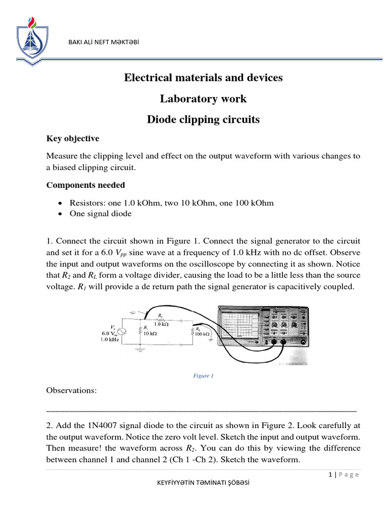 #3 Diode Clipping Circuits | PDF | Diode | Electrical Network