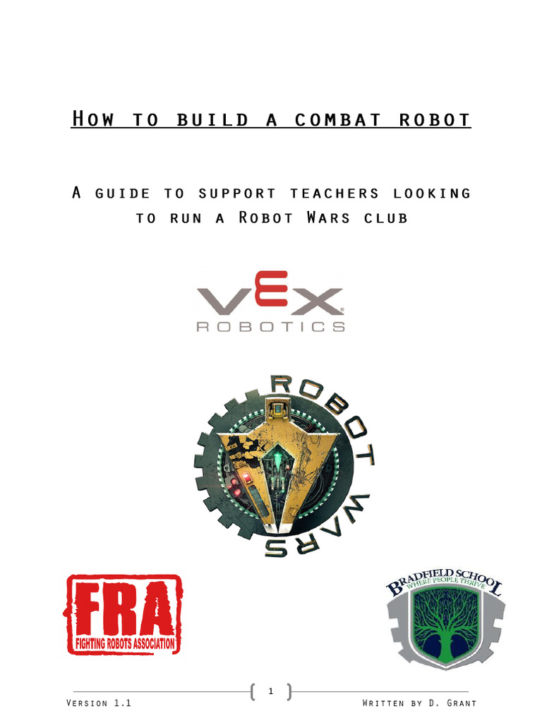 Book How To Build A Combat Robot | PDF | Battery Charger | Electric Motor