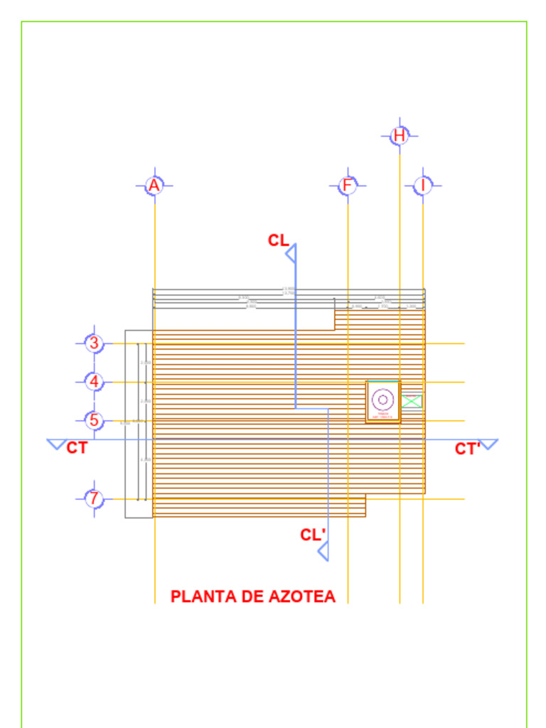 Planta Arquitectónica de Azotea | PDF