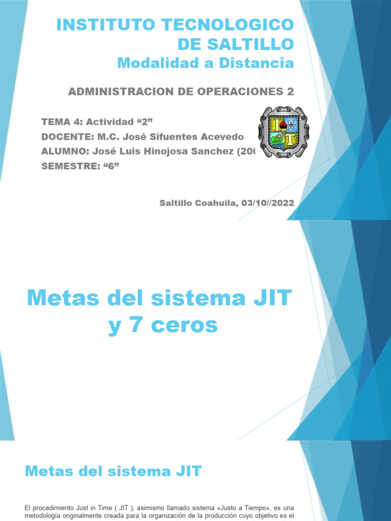 Tema 4 Act. 2 | PDF | Lean Manufacturing | Inventario