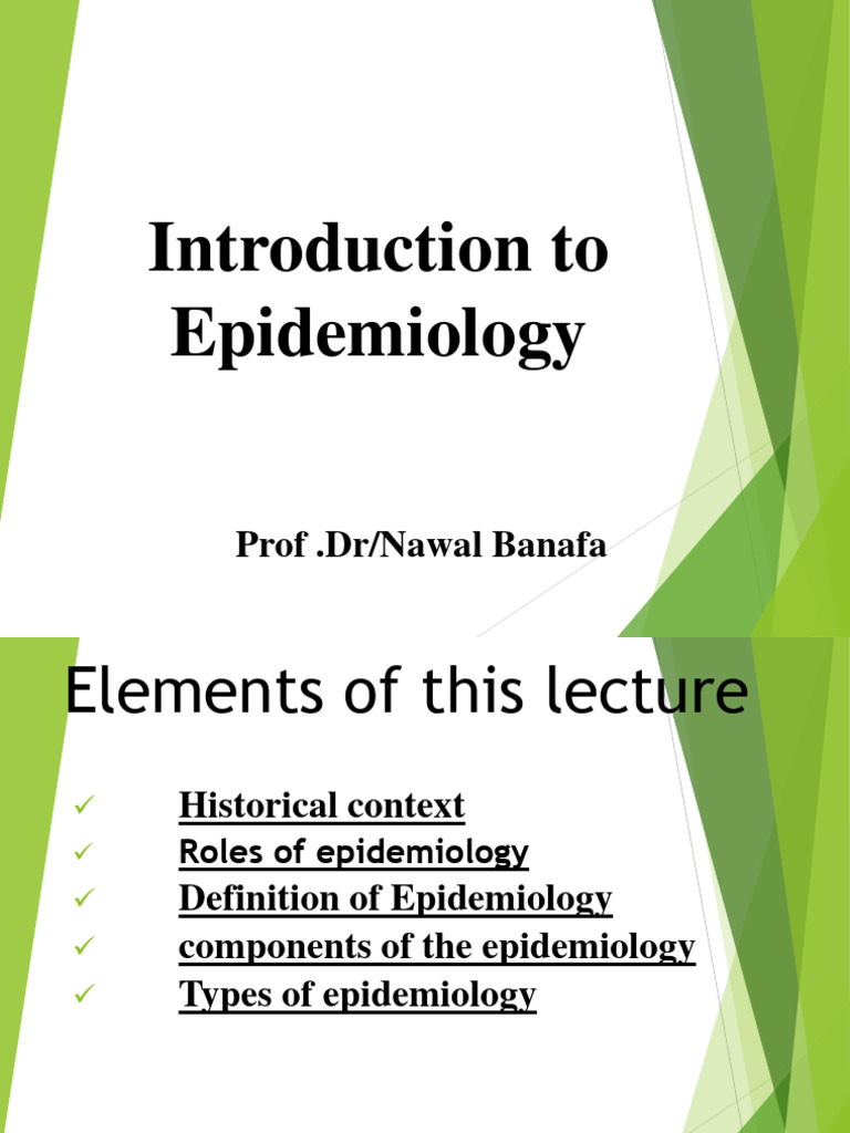 Epidemiology (Introduction) | PDF | Epidemiology | Public Health