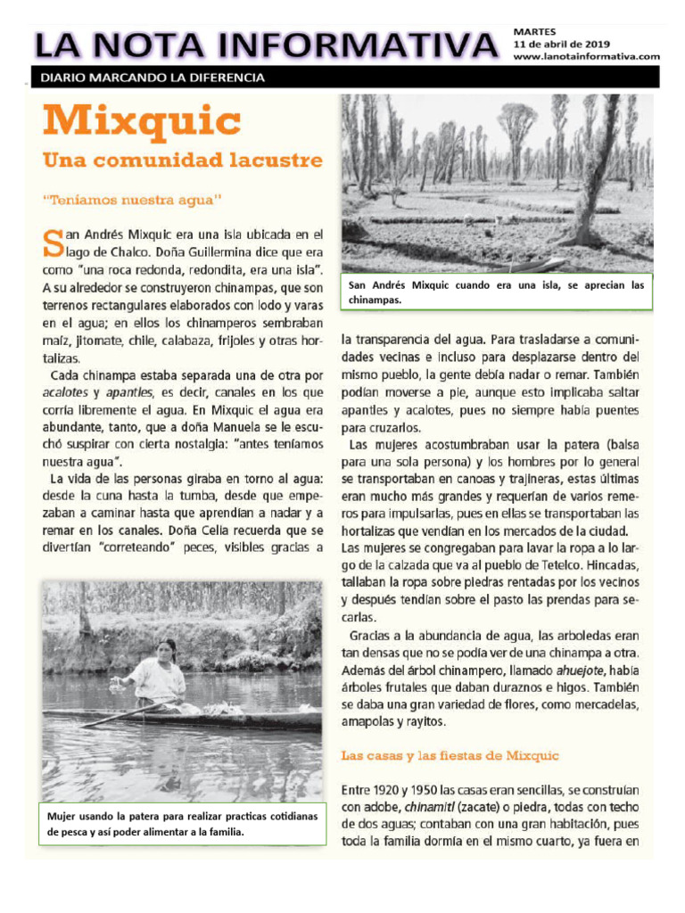 NOTA INFORMATIVA DE CULTURA | PDF