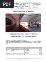 Informe de Revision de Expediente Tecnico | PDF