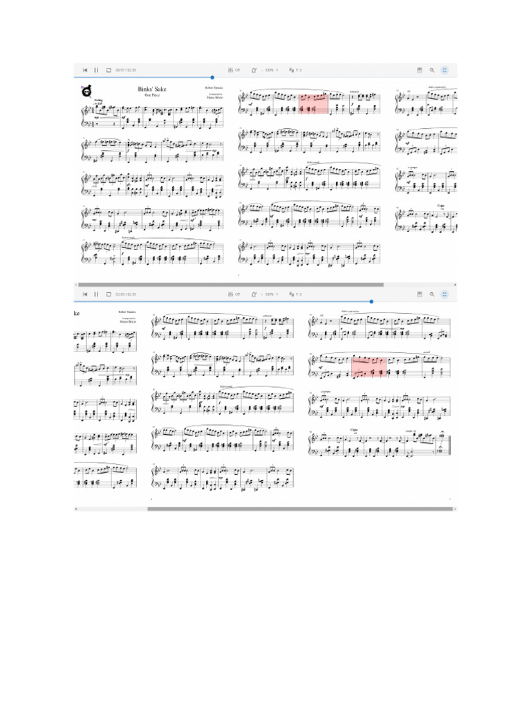 Binks No Sake Piano | PDF