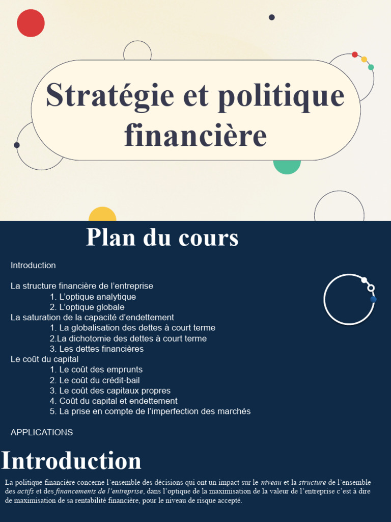 Finance | PDF | Capitaux propres | Prêts