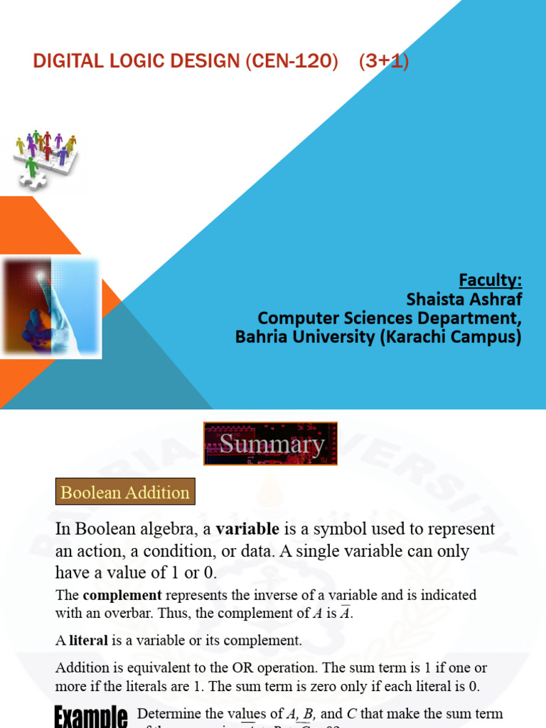 L5 DLD Boolean Simplification | PDF | Mathematics | Mathematical Logic