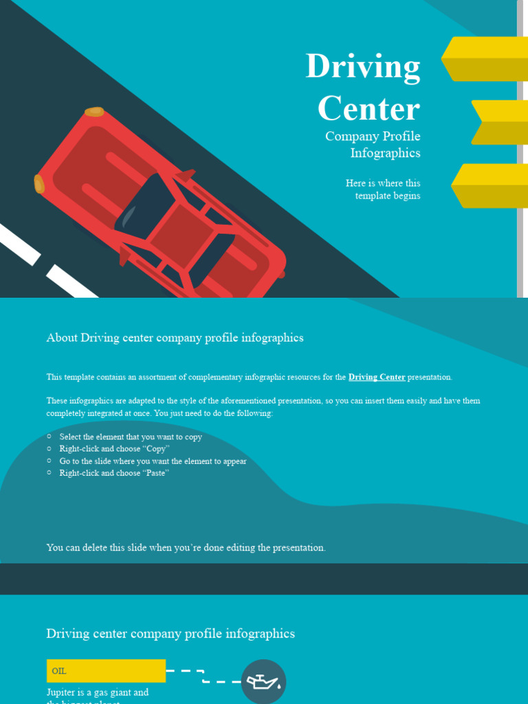 Driving Center Company Profile Infographics | PDF | Planets | Planets ...