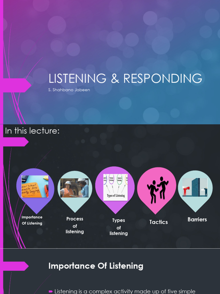 Week-05 Listening and Responding | PDF | Nonverbal Communication | Empathy