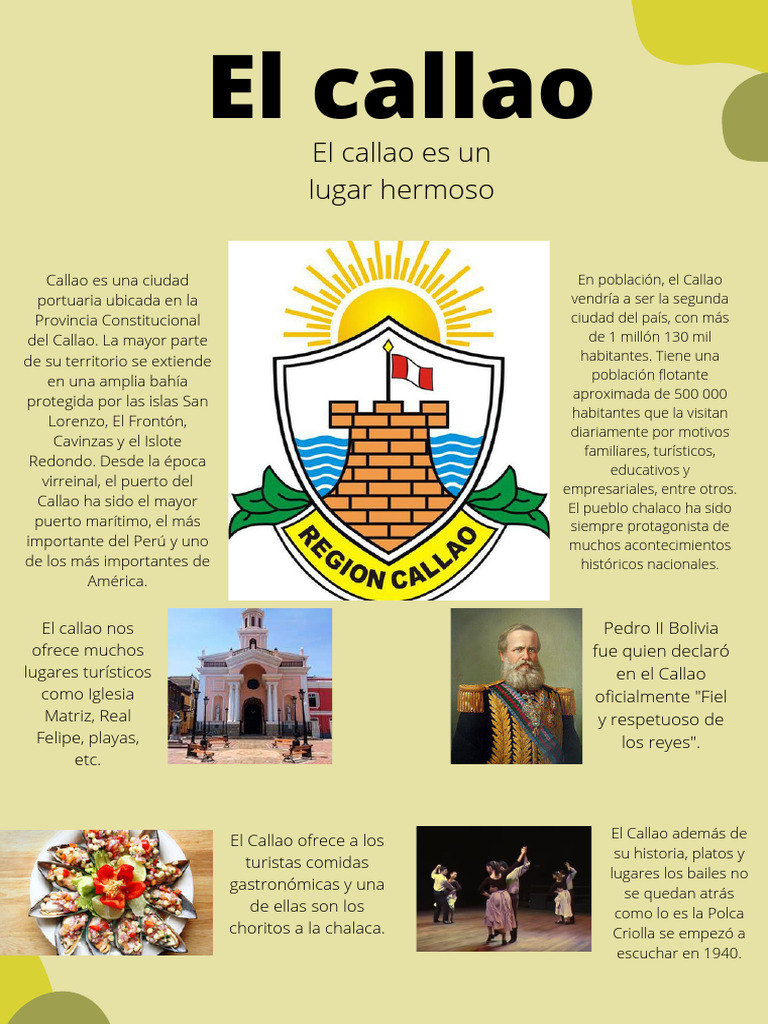 Descubre El Callao: Historia y Turismo | PDF | América del Sur