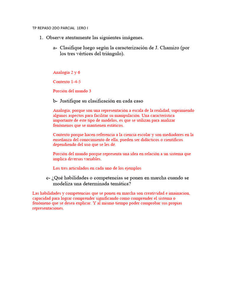 TP - REPASO - 2 Parcial Con Respuestas | PDF | Conocimiento | Aprendizaje