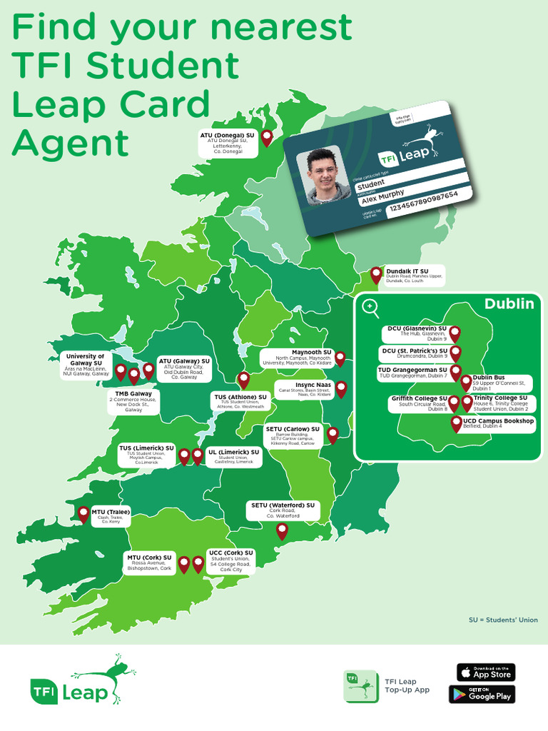 Student Leap Card Locations | PDF | Dublin | Traditional Sports