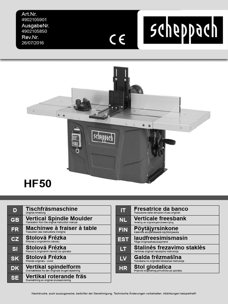 Scheppach hf50 | PDF