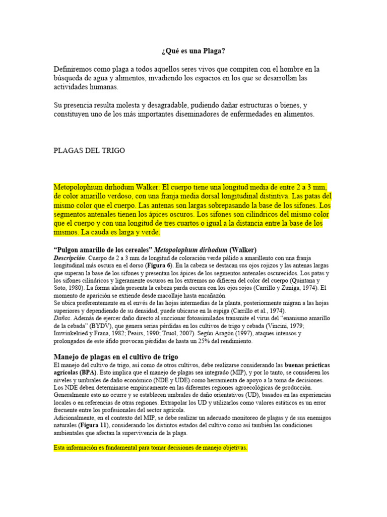 Qué Es Una Plaga | PDF | Pesticida | Plaga (organismo)