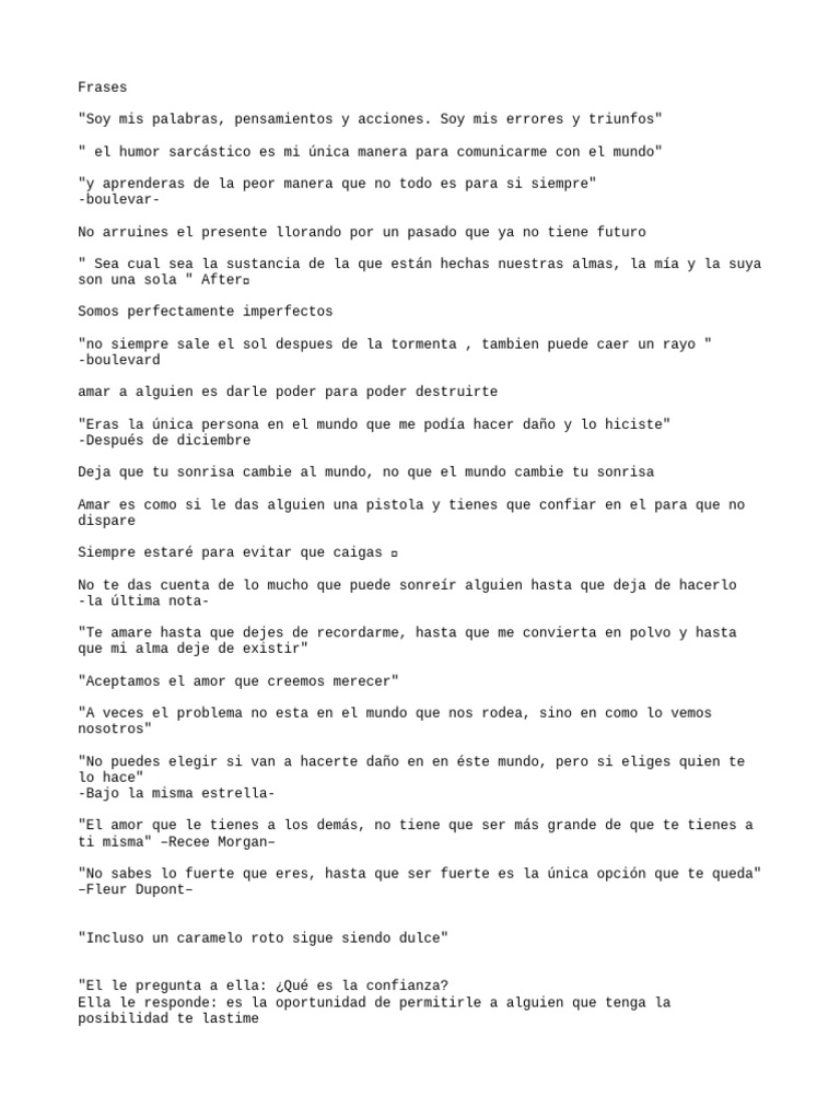 Frases | PDF | Amor