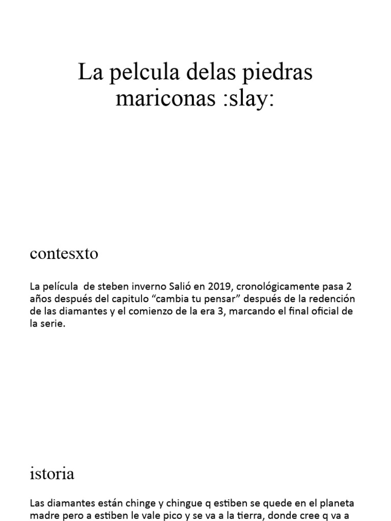 La Pelcula Delas Piedras Mariconas | PDF | Arte | Poesía