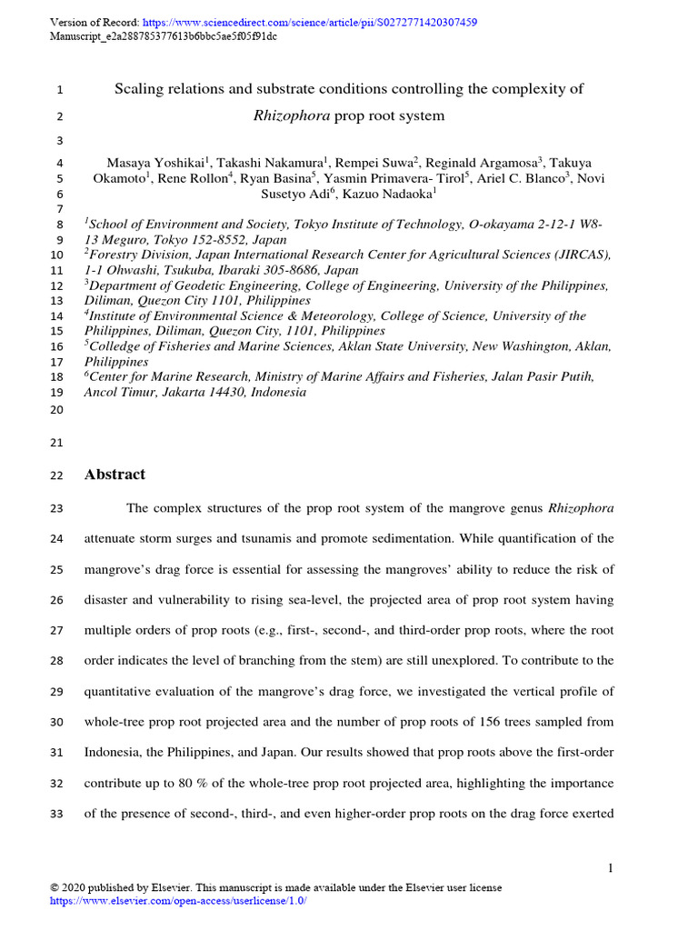 Yoshikai Et Al 2020 Scaling Relations And Substrate Conditions