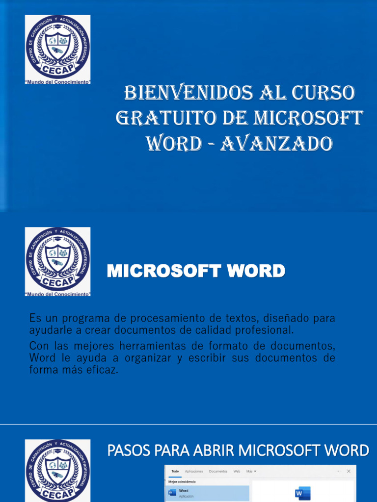 Clase 01 - Word Avanzado | Descargar gratis PDF | Microsoft Word | Informática