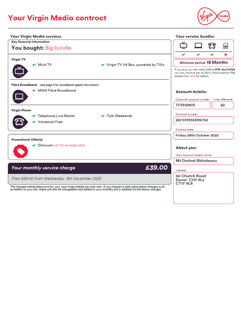 e Contract | PDF | Credit Card | Internet Access