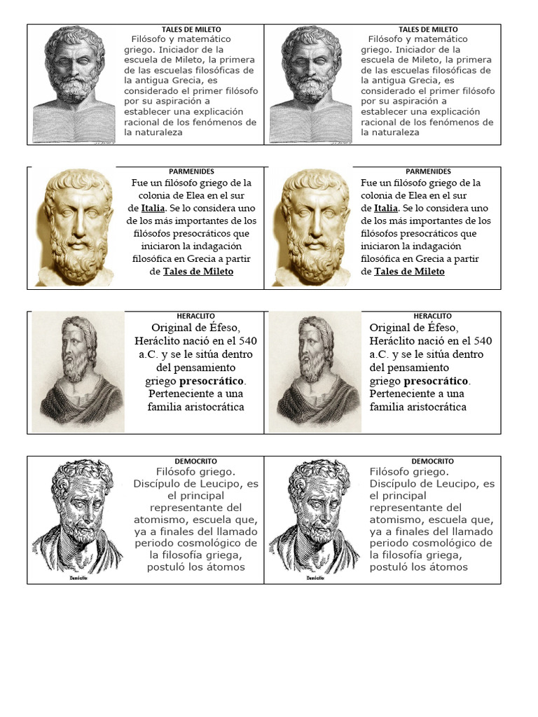 FILOSOFOS | PDF | Filosofía griega antigua | Platón