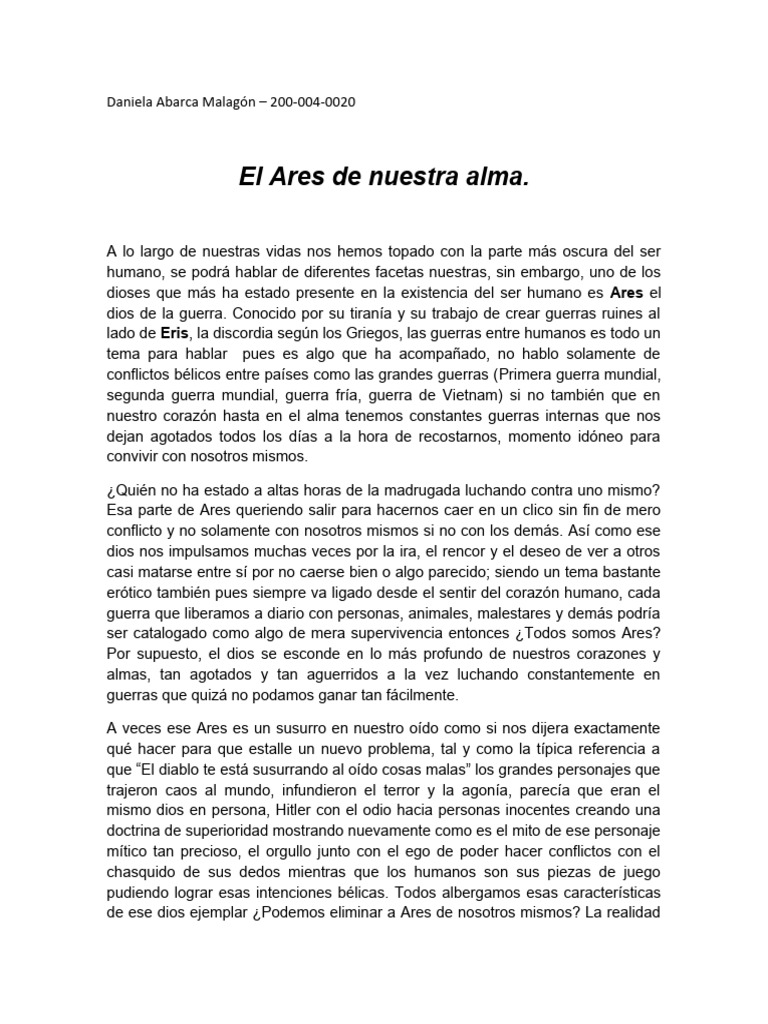 Ares 01 | PDF | Religión y espiritualidad | Ficción general