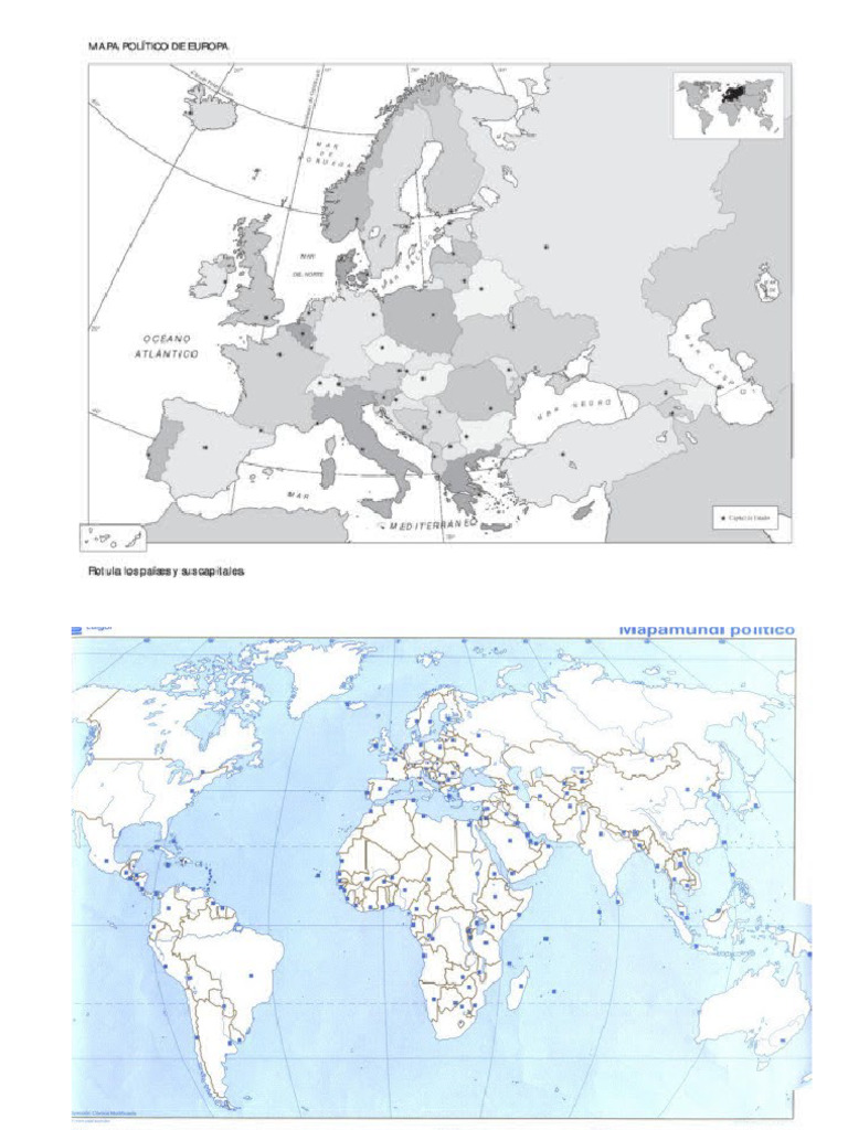 Ejercicios Mapas Politicos | PDF