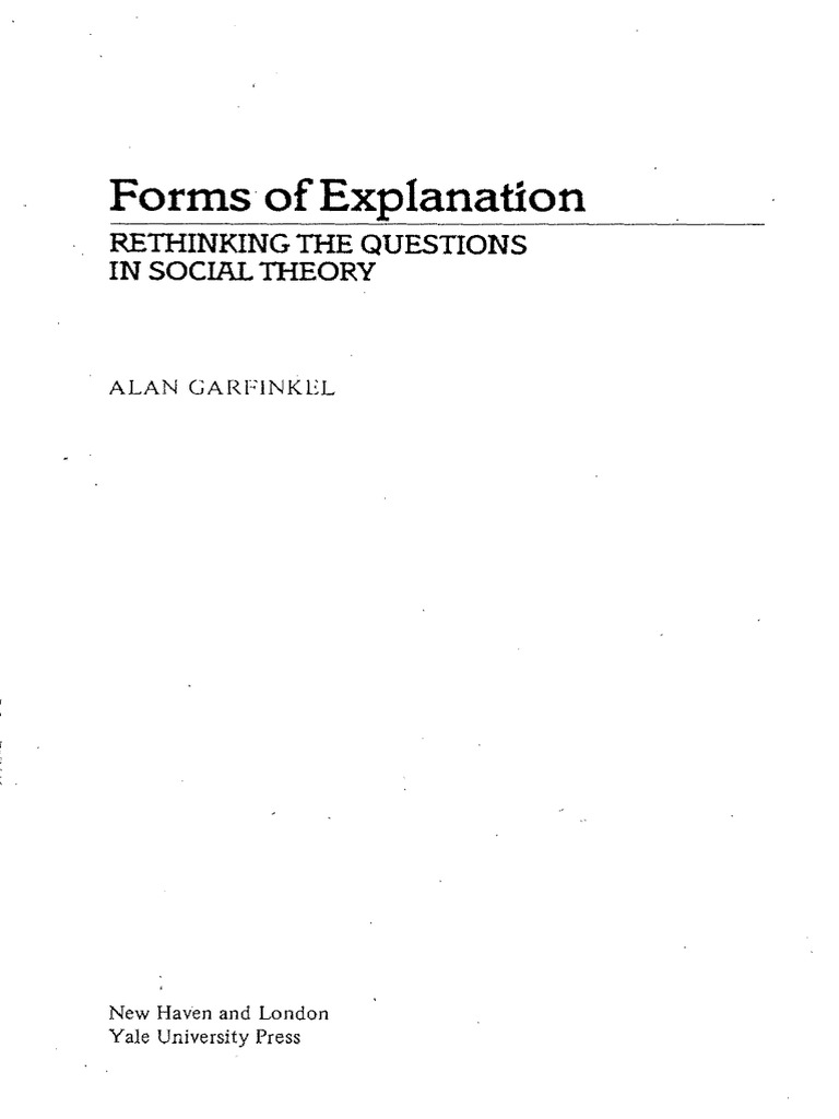 Forms of Explanation | PDF | Psychology | Reductionism