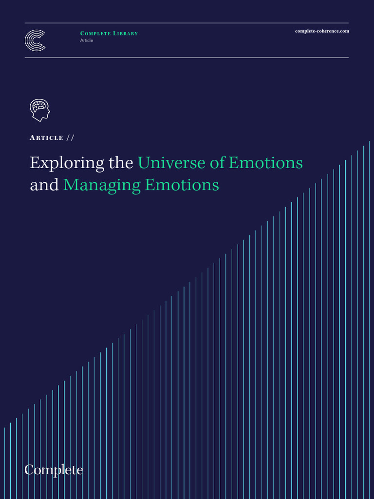 Exploring The Universe of Emotions and Managing Emotions | PDF ...