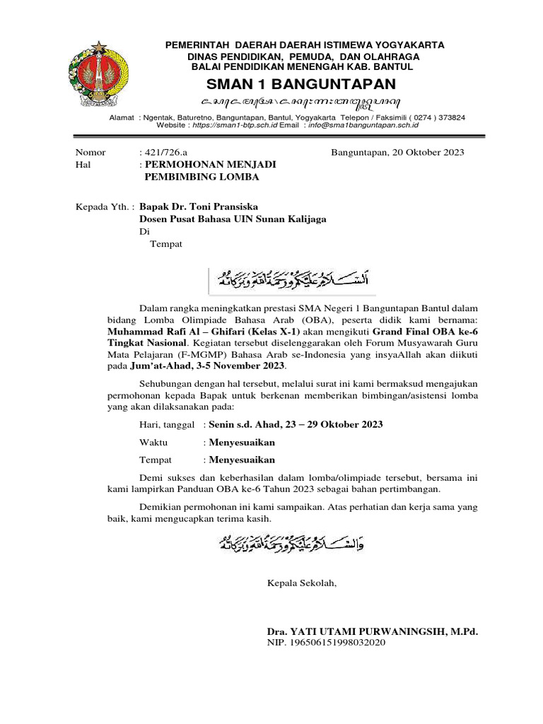 Super Pembimbing OBA 2023 | PDF