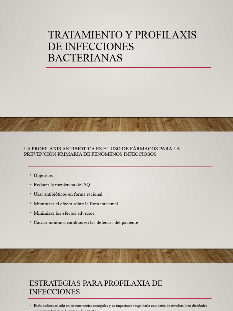 Tratamiento y Profilaxis de Infecciones Bacterianas | PDF | Infección | Antimicrobiano
