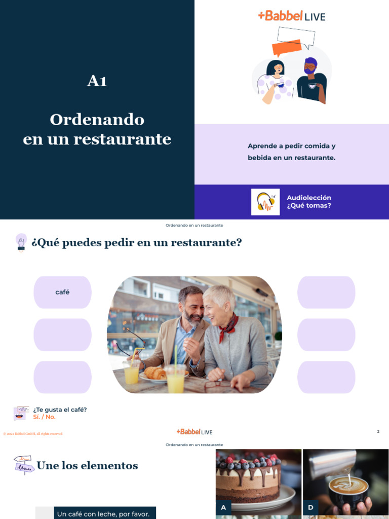 02 - SPA - A1 - 26 Ordenando en Un Restaurante | PDF | Alimentos ...