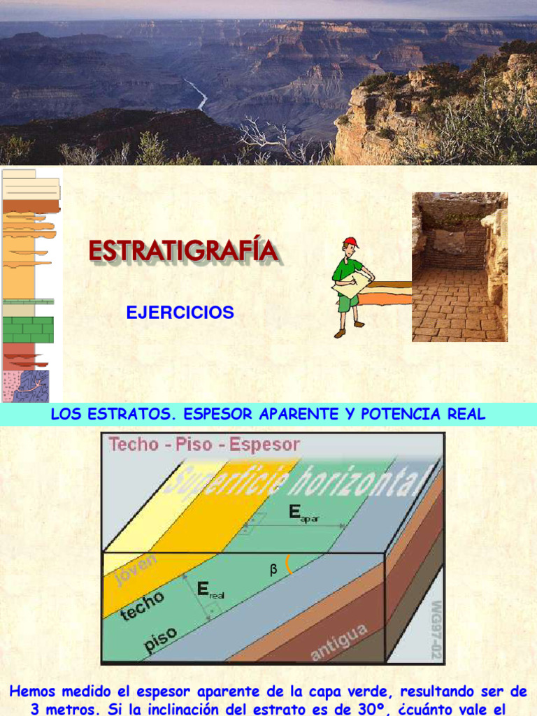 Estratigrafia Ejer 1bach | PDF | Estrato | Estratigrafía