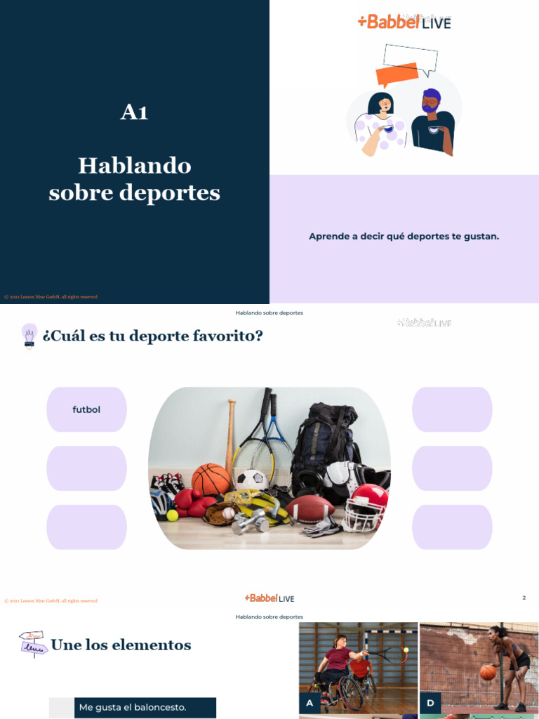 Aprende a Hablar de Deportes | PDF