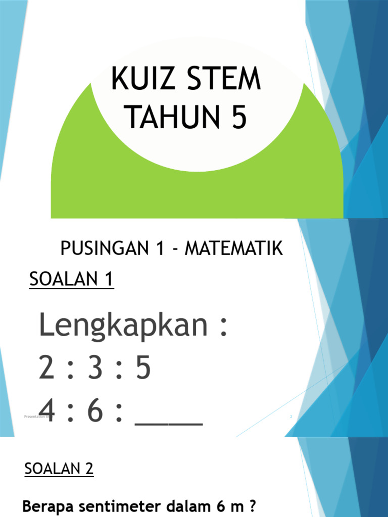 Kuiz Stem THN 5 | PDF