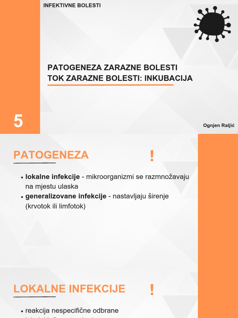 Inf 5 - Patogeneza | PDF