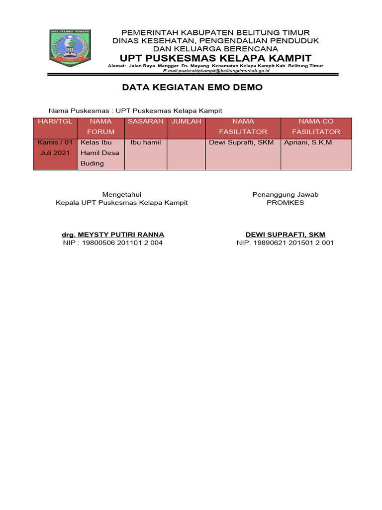 Emo Demo Juli 2021 | PDF