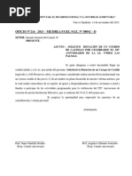 Modelo de Oficio Para Pedir Donacion en Word Peru | PDF