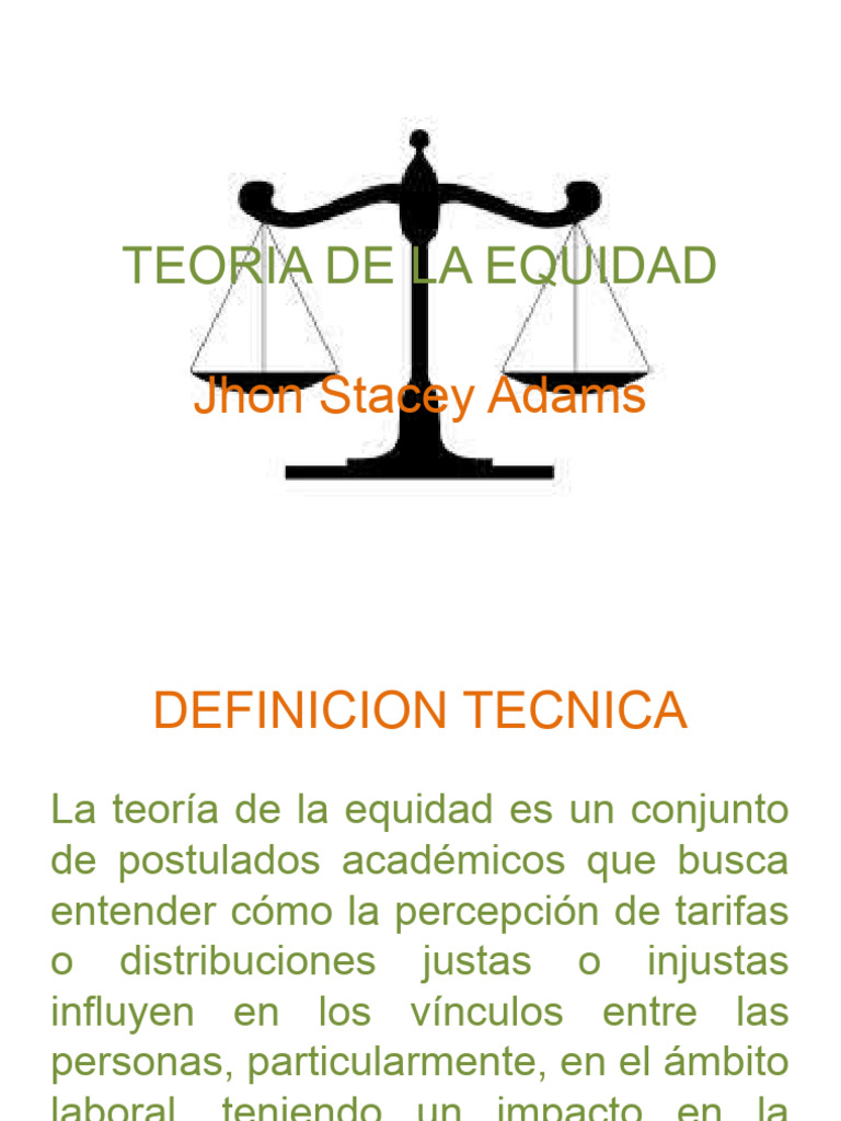 TEORIA DE LA EQUIDAD | PDF