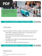 AORN Sample Cleaning Checklist Includes or and Pre and Postop | PDF ...