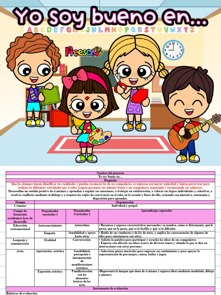 Plan Yo Soy Bueno en | PDF | Aprendizaje