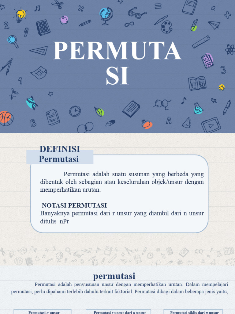 Definisi dan Jenis Permutasi Matematika | PDF