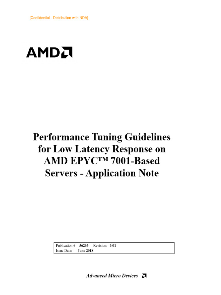 Performance Tuning Guidelines For Low Latency | PDF | Kernel (Operating ...