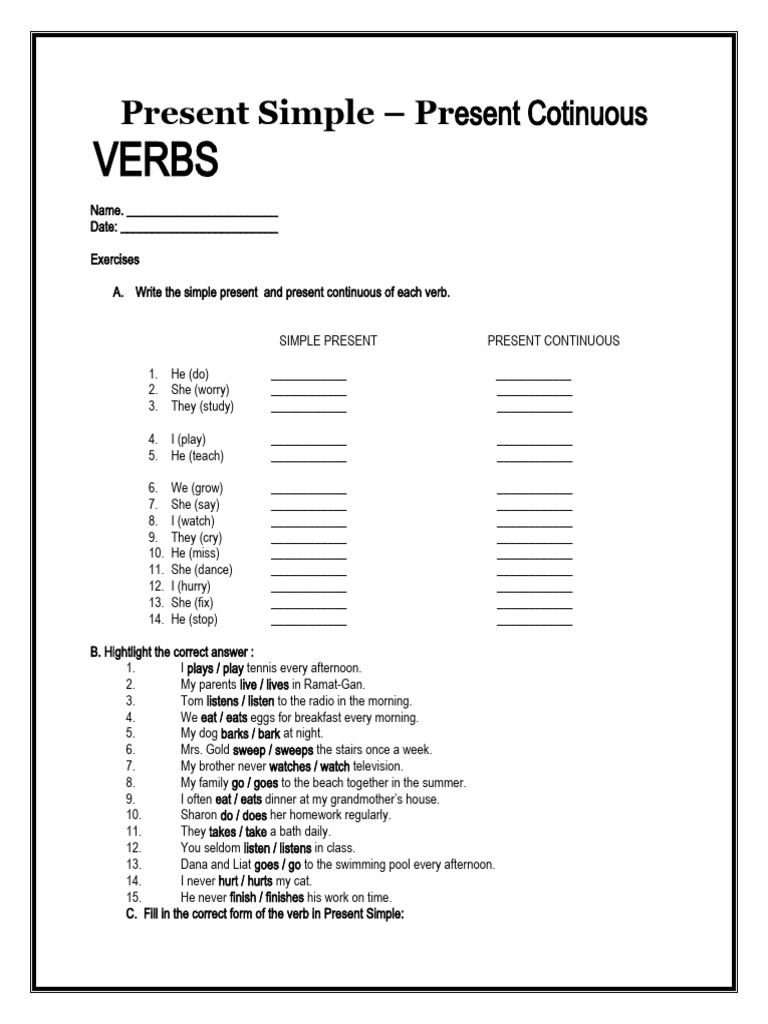 Verbs Recovery (2) - 1 | PDF | Language Arts & Discipline
