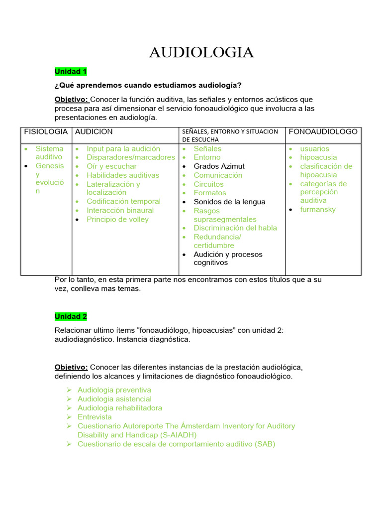 AUDIOLOGIA | PDF | Escuchando | Audiología