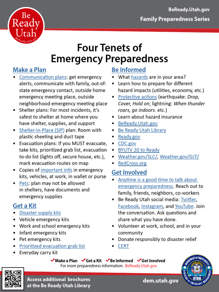 Bru 4 Tenets and 12 Areas | PDF | Emergency Management | Emergency ...
