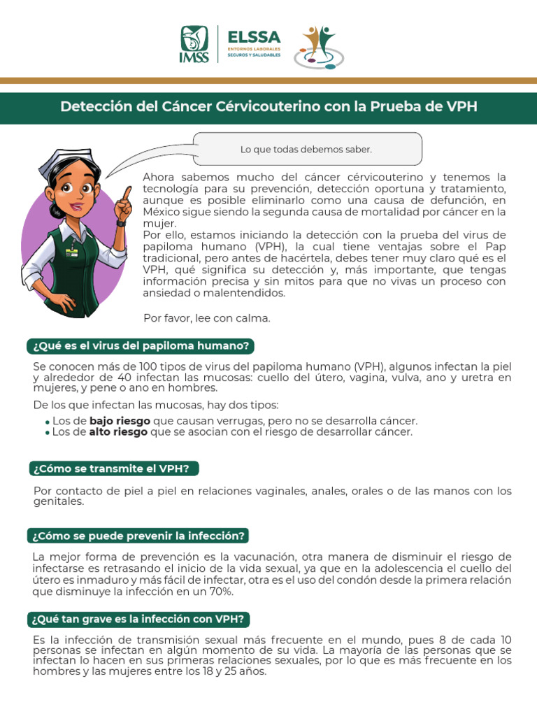 Folleto Digital VPH - 24nov22 | PDF | Enfermedades y trastornos | Salud ...