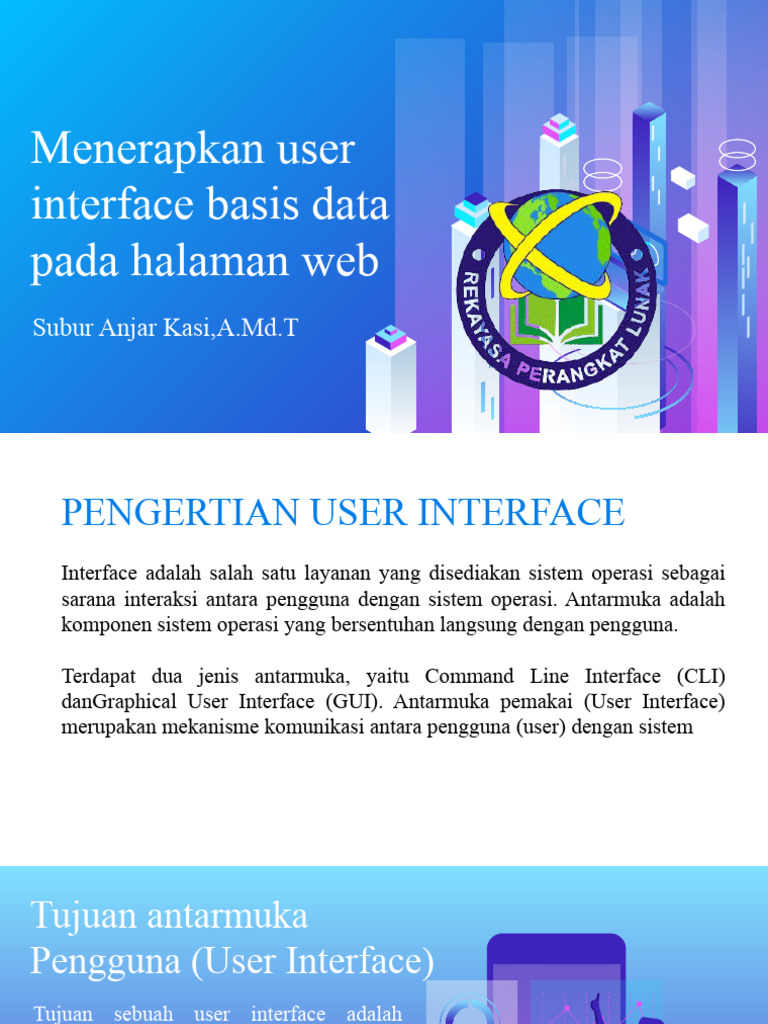 Materi User Interface basis data | PDF