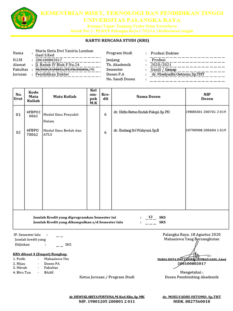 KRS Maria Sinta Ipd | PDF