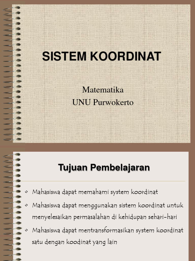Sistem Koordinat | PDF